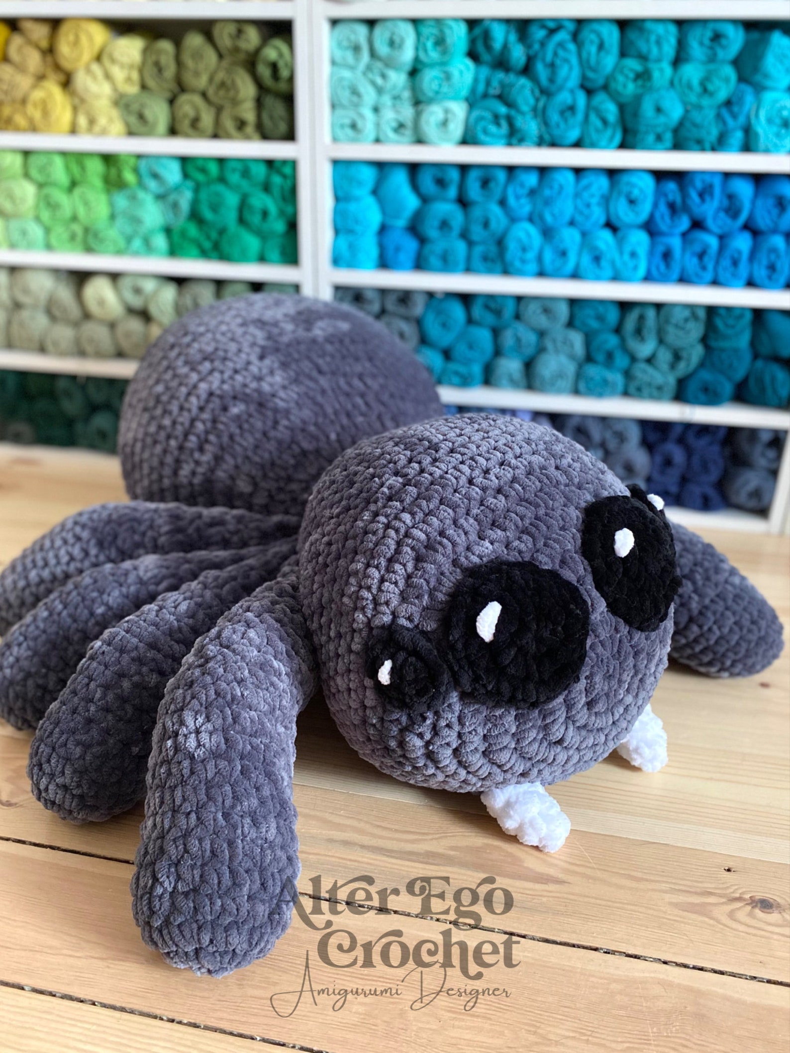 Huge Tarantula Crochet Amigurumi Pattern, Big Spider, Bug, Insect, Tony ...