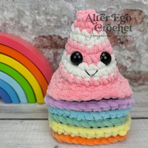 NO SEW Traffic Cone Amigurumi Crochet Pattern, Playset, Stacking Toy ...