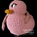 Huge Duck Amigurumi Crochet Pattern, Rocking Chair, Big Stool, Play Toy ...