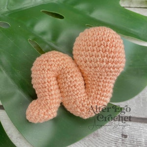 NO SEW (except the Eyes) Earthworm Amigurumi Crochet Pattern, Worm ...