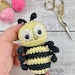 LOW SEW Bugs Crochet Amigurumi Pattern Bundle, 5 Insect Toys, Worm, Bee ...