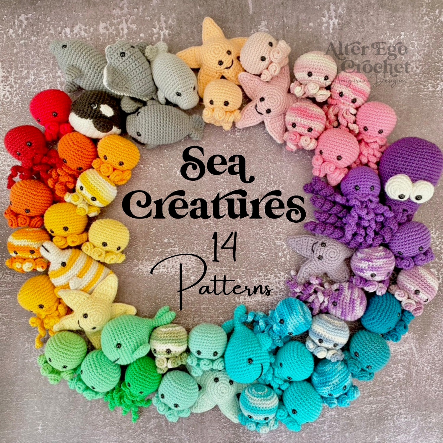 Amigurumi Crochet Sea Creatures Bundle Pattern Octopus Ray - Etsy