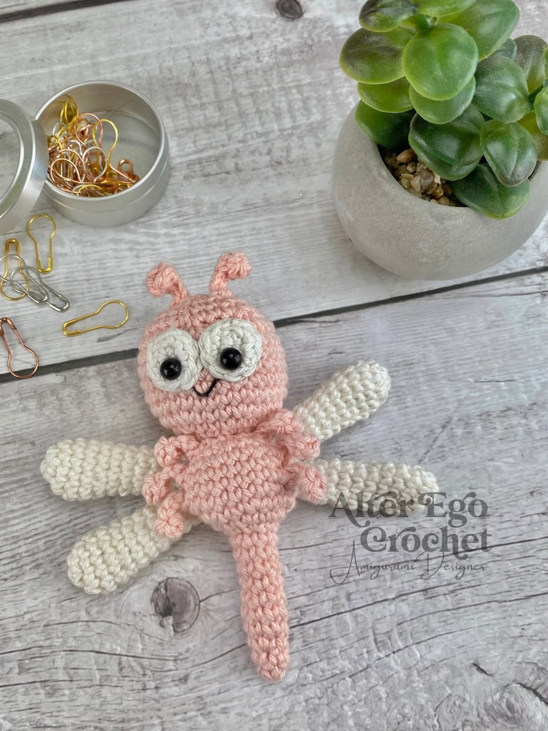 LOW SEW Dragonfly Crochet Amigurumi Pattern, Mosquito, Fly, Bug, Bugs ...