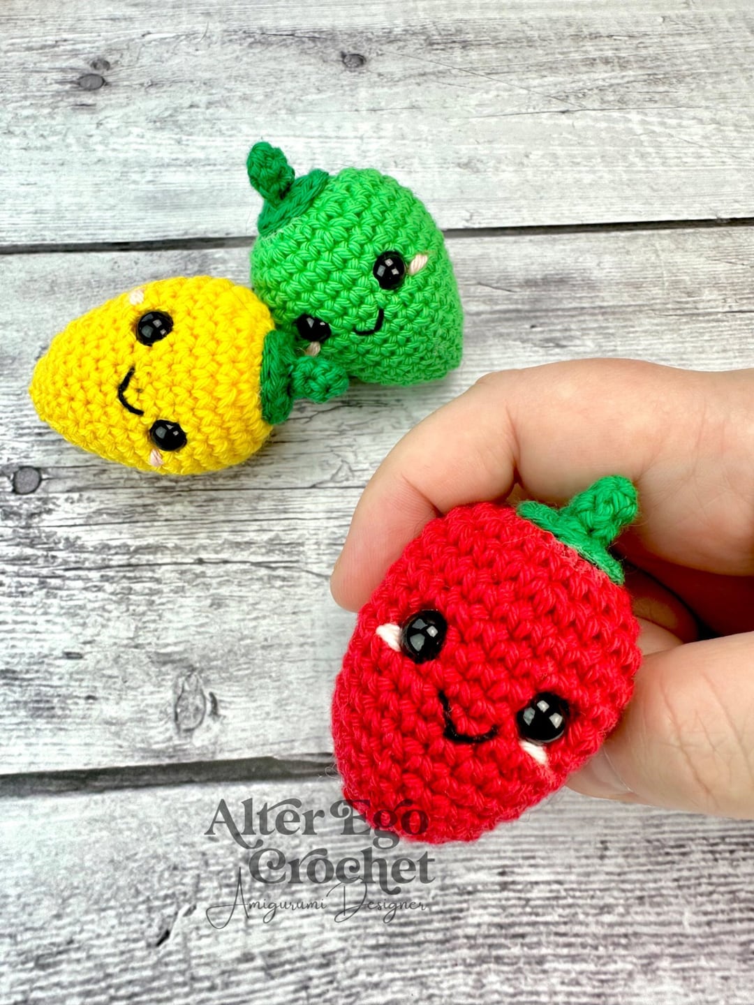 Chili Crochet Amigurumi Pattern, Food, Fruit, Vegetables, Veggies ...
