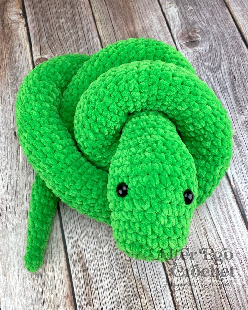 NO SEW Snake Crochet Amigurumi Pattern Serpent Rattle - Etsy