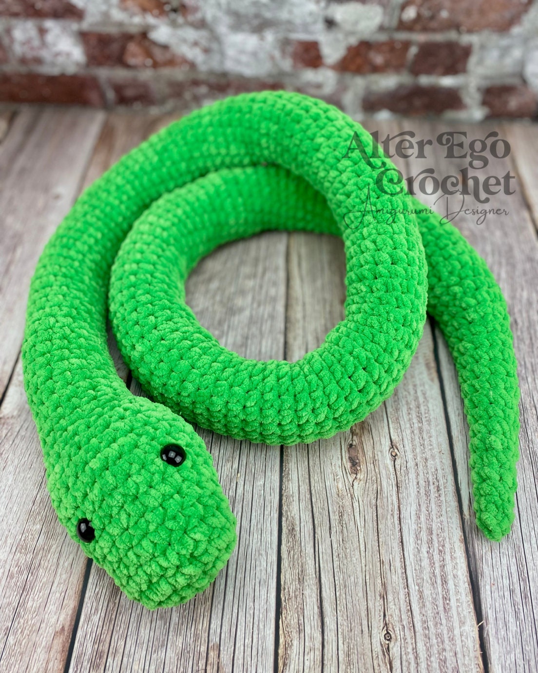 NO SEW Snake Crochet Amigurumi Pattern Serpent Rattle - Etsy Canada