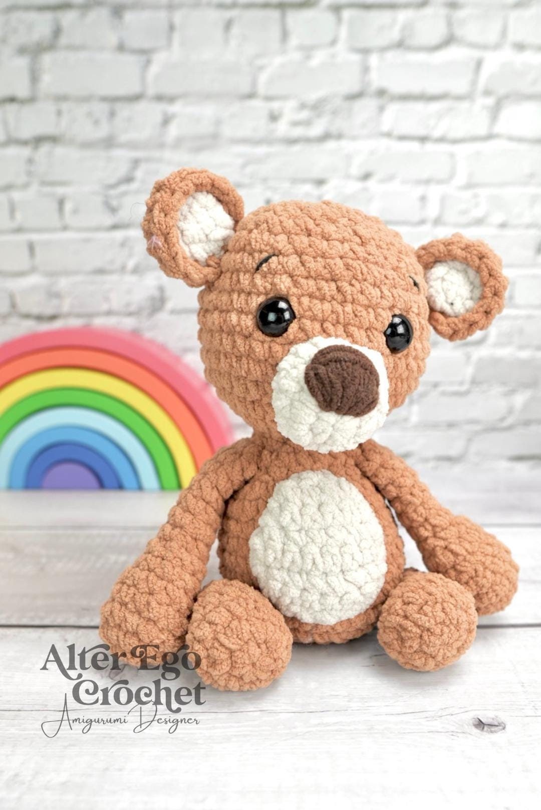 Buddy the Bear Plushie Amigurumi Crochet Pattern, Plush Toy, Teddy Bear ...