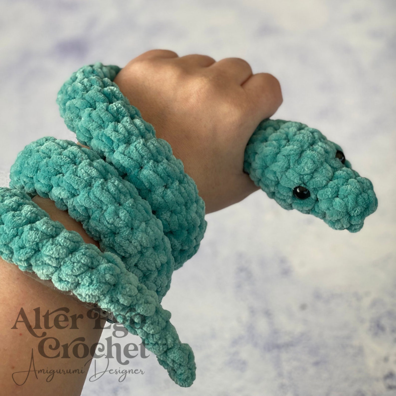 NO SEW Snake Crochet Amigurumi Pattern Serpent Rattle - Etsy