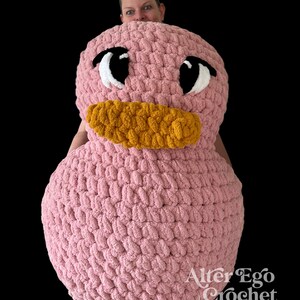 Huge Duck Amigurumi Crochet Pattern, Rocking Chair, Big Stool, Play Toy ...