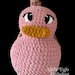 Huge Duck Amigurumi Crochet Pattern, Rocking Chair, Big Stool, Play Toy ...