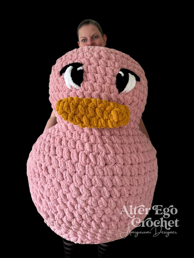 Huge Duck Amigurumi Crochet Pattern, Rocking Chair, Big Stool, Play Toy ...