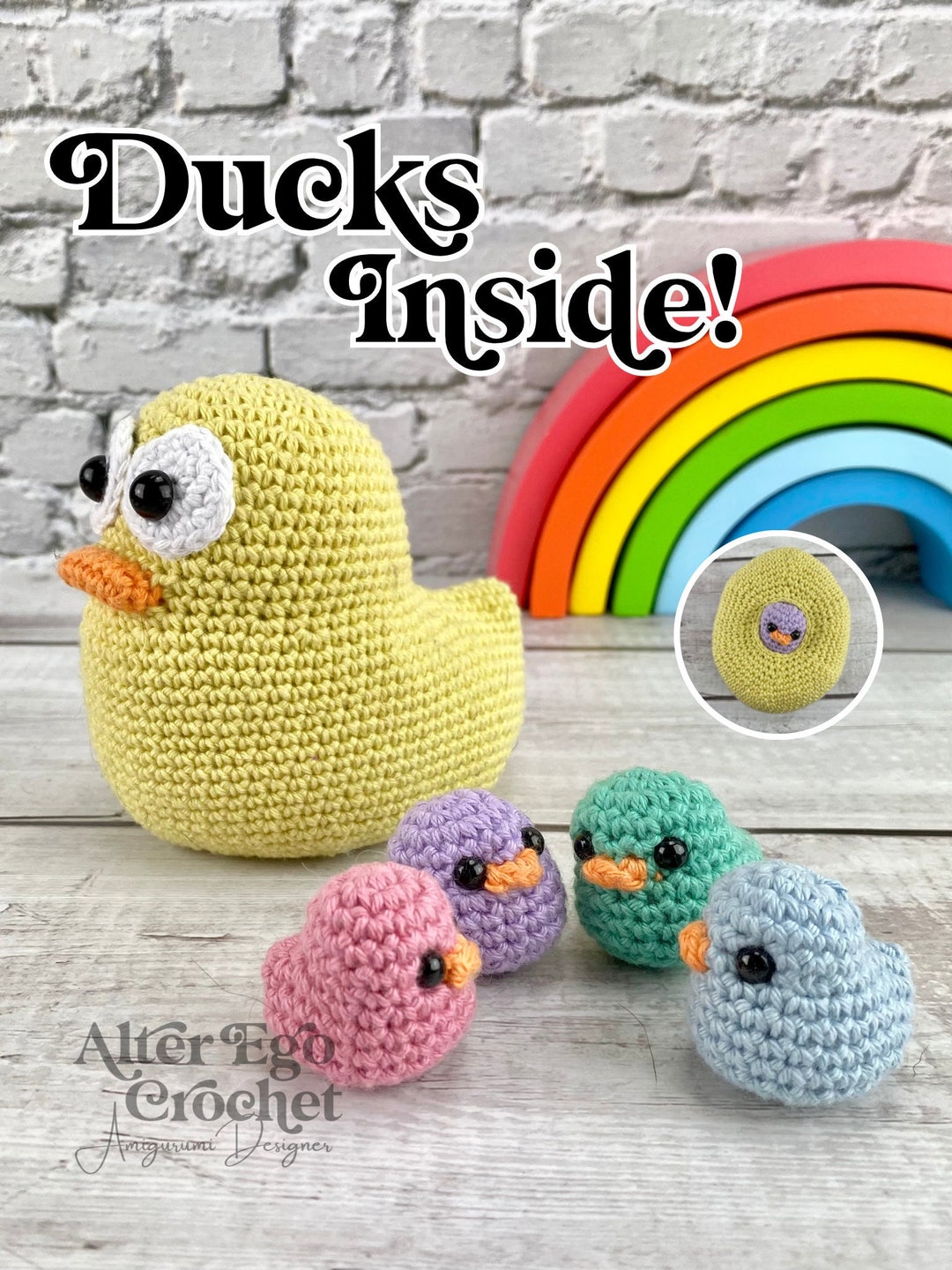 NO SEW (except the Eyes) - Rubber Duck Amigurumi Crochet Surprise ...