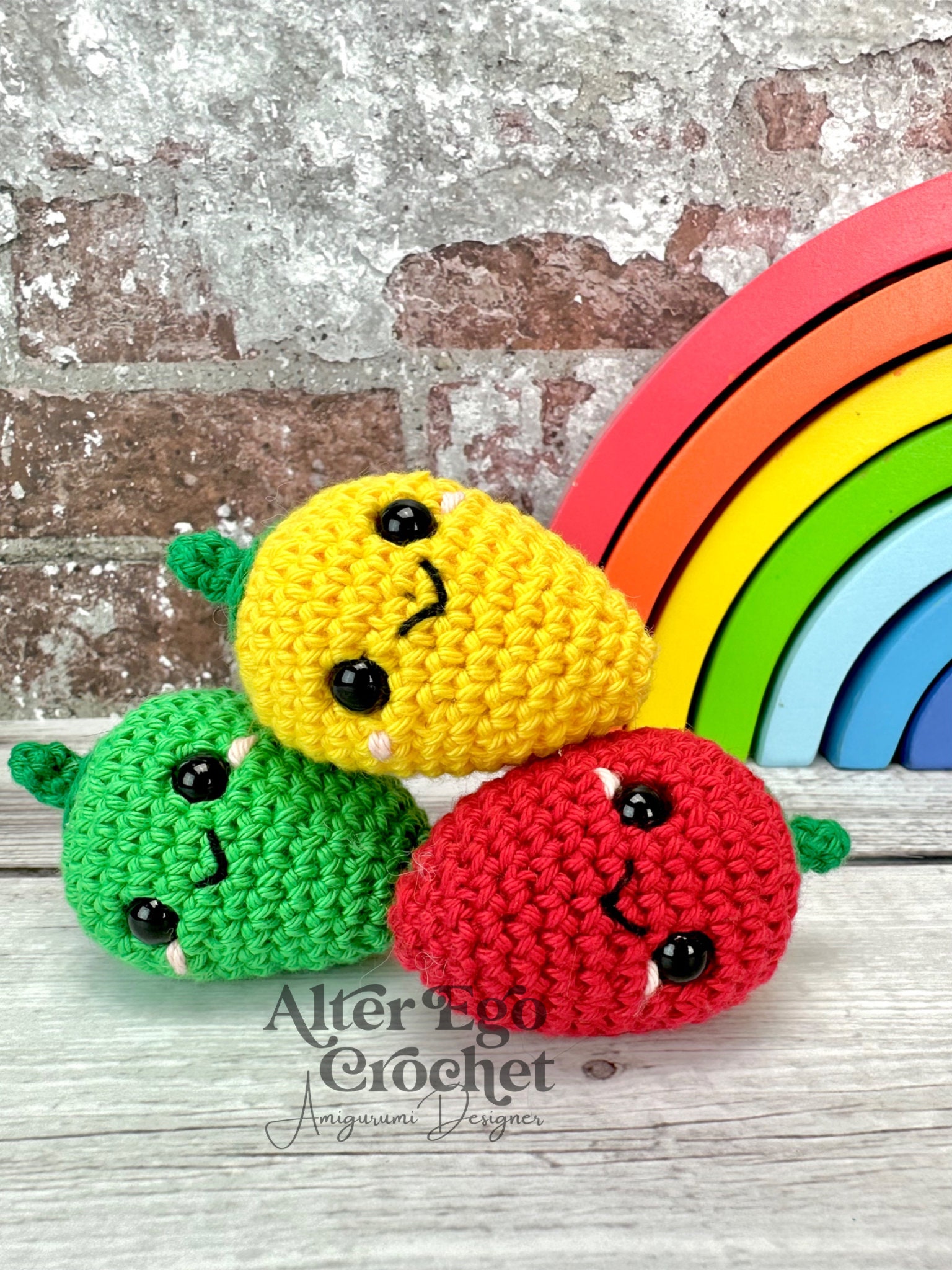 Chili Crochet Amigurumi Pattern, Food, Fruit, Vegetables, Veggies ...