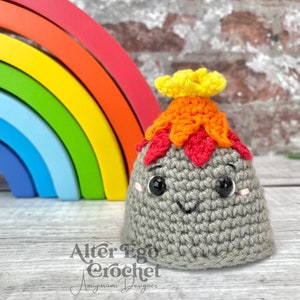 Reversible Volcano Amigurumi Crochet Pattern, Mountain,kawaii, Lava ...