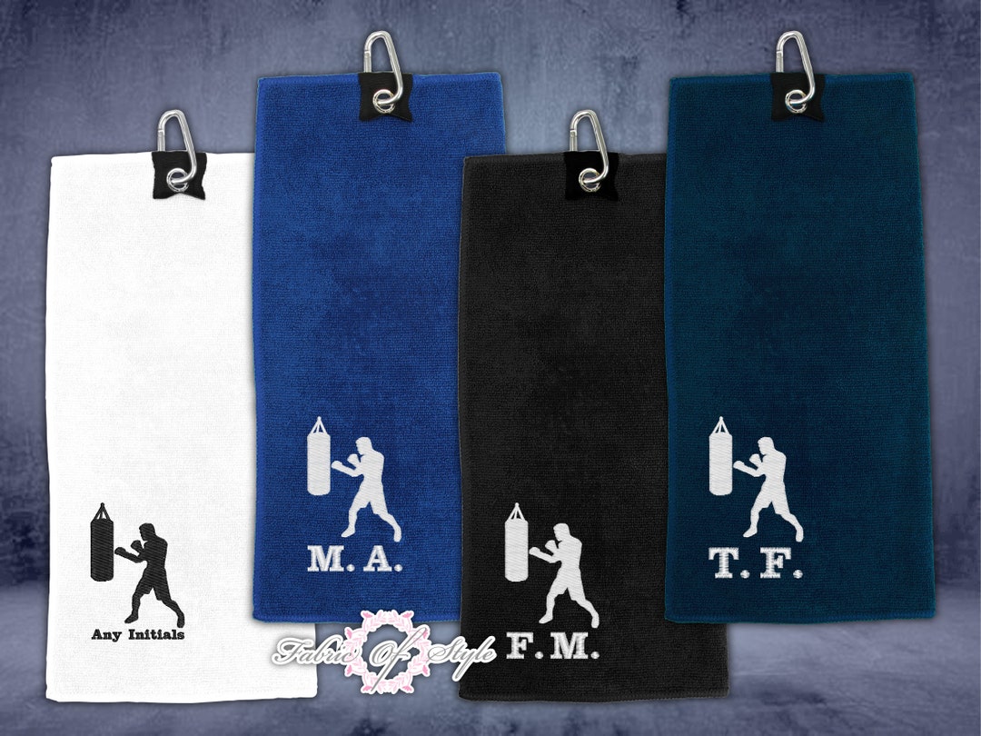 Personalized Embroidered Boxing Towel: Microfibre Gym Gift - Etsy UK