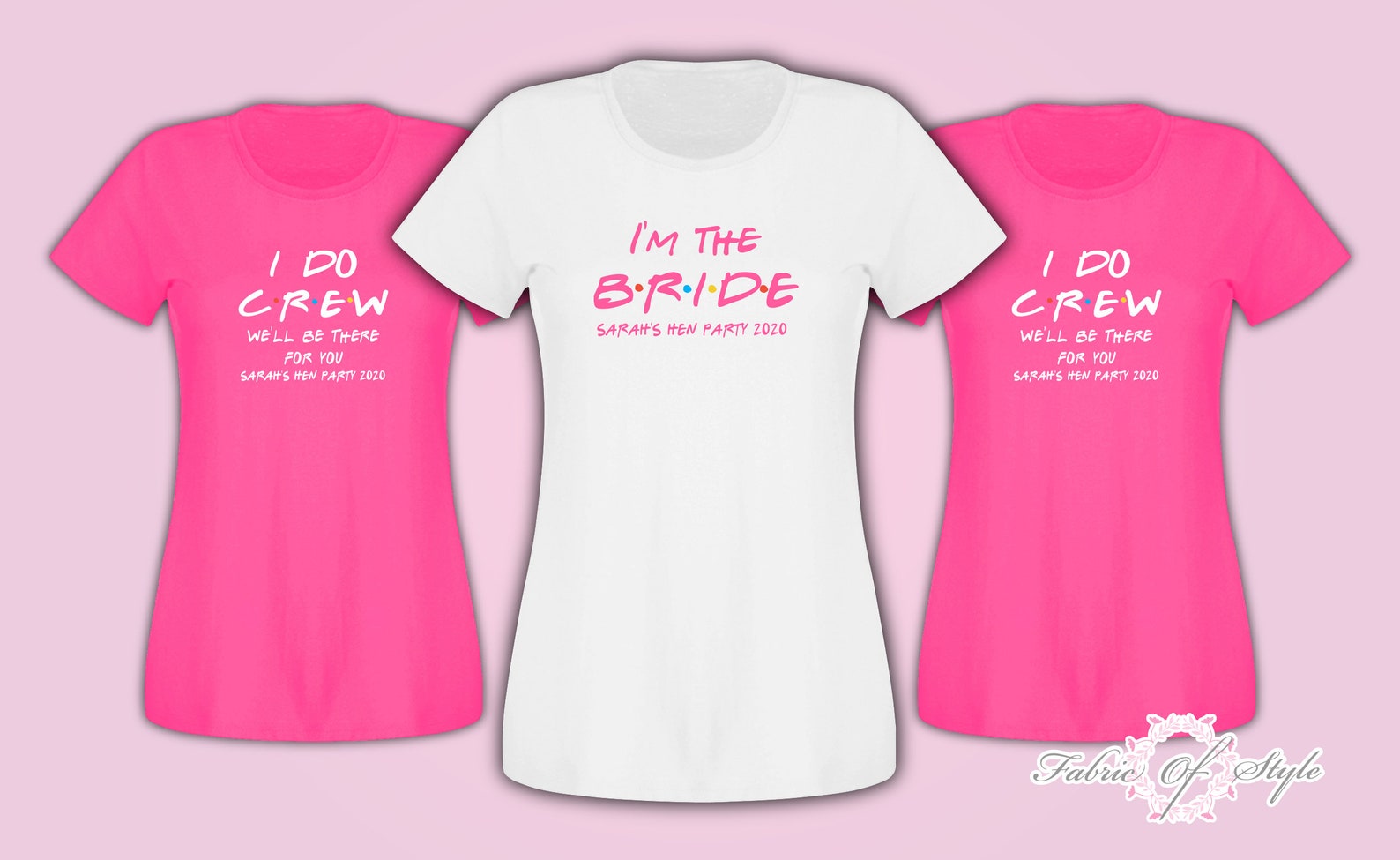 Friends I do Crew Hen Do Party Bride 2021 Personalised T-shirt | Etsy