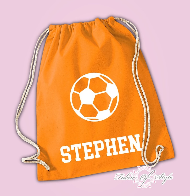 Personalised Any Name Football Back To Drawstring Boy Bag PE | Etsy