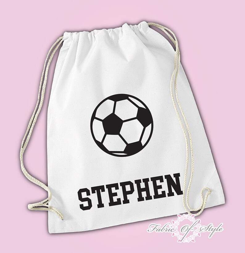 Personalised Any Name Football Back To Drawstring Boy Bag PE | Etsy