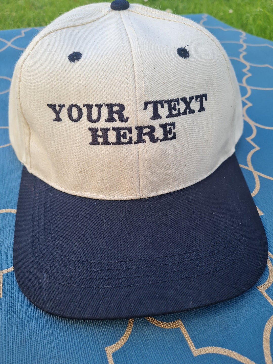 Ecru Custom Embroidered Hat Personalized Dad Cap Embroidery Logo ...