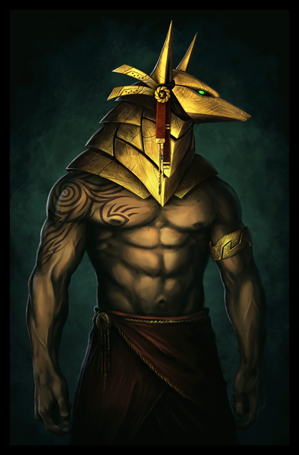 Anubis Egyptian God Art