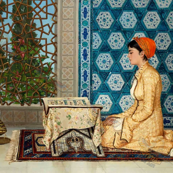 Blue Quran Painting - Etsy