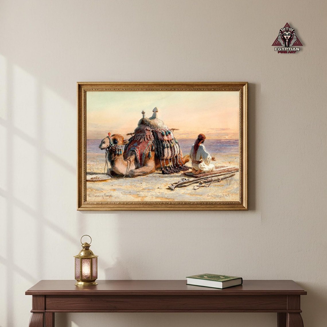 Hand Painted Artwork - the Morning Prayer by Carl Haag - Arab Man and ...