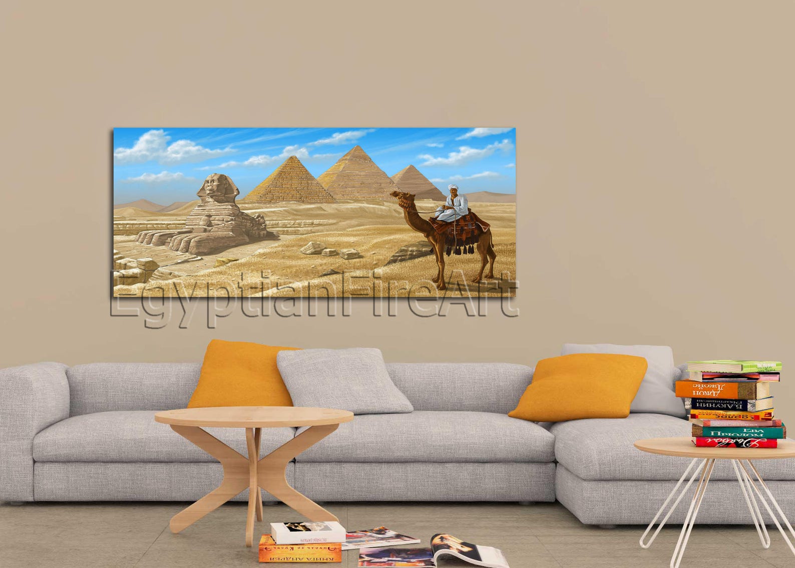 Egypt Landscape the Civilization Egyptian Art Hand - Etsy