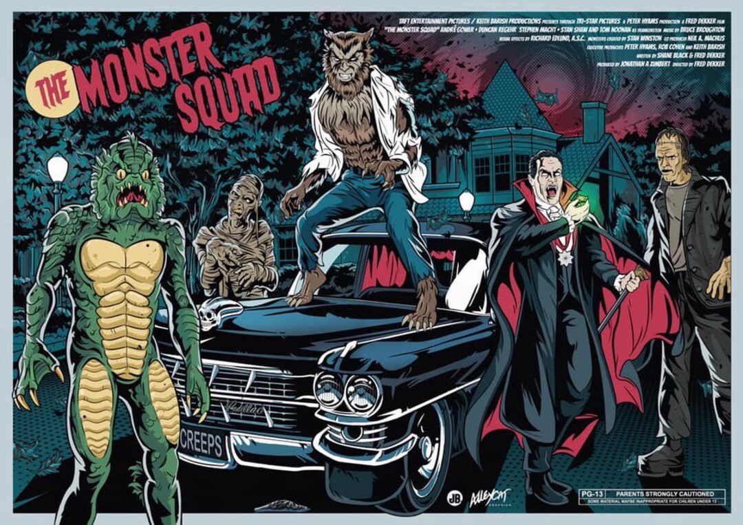 Monster Squad 80s Horror Print Alternative Movie Poster - Etsy UK