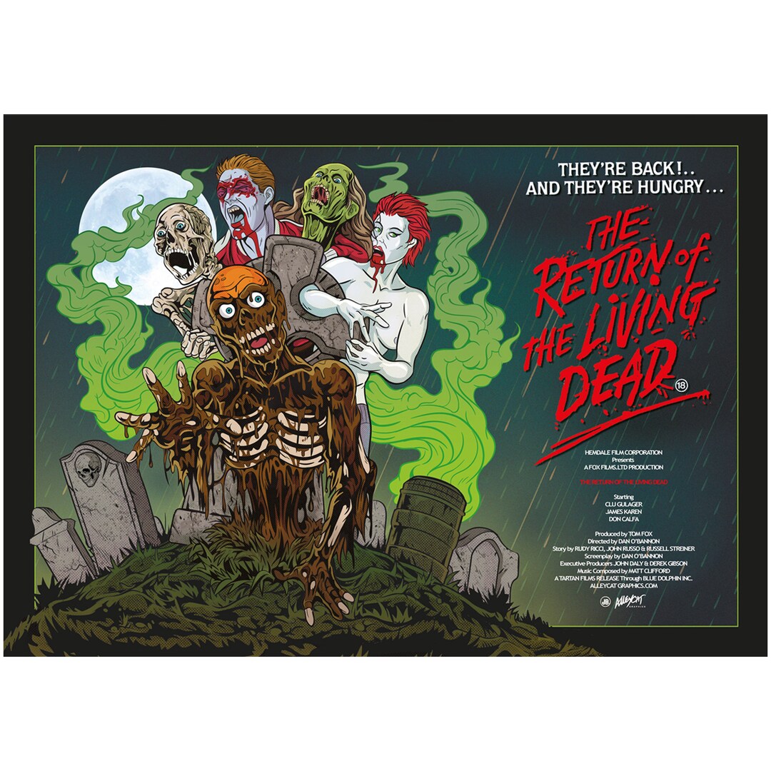 Return of the Living Dead Print Alternative Movie Poster - Etsy