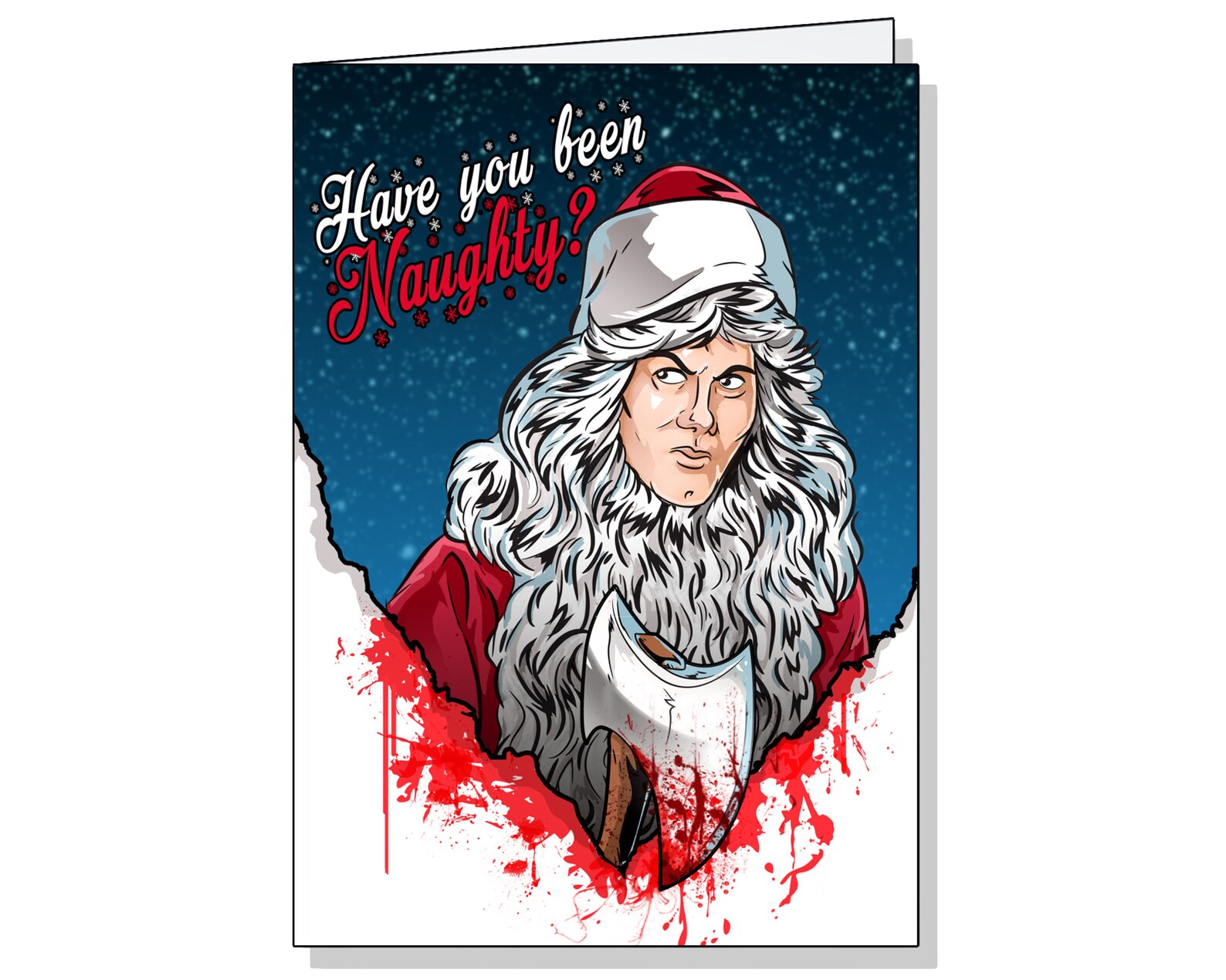 Silent Night Deadly Night Horror Christmas Card - Etsy