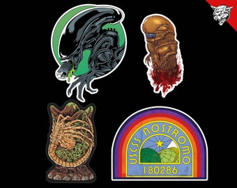 Xenomorph Sticker Pack Alien Pet Stickers Brainblips - Etsy UK