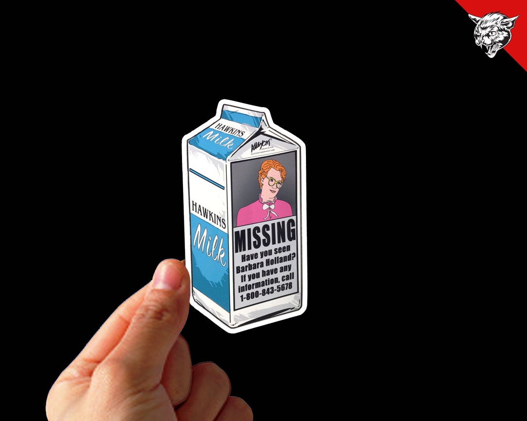 Barb Strangers Things Milk Vinyl Sticker Decal - Etsy