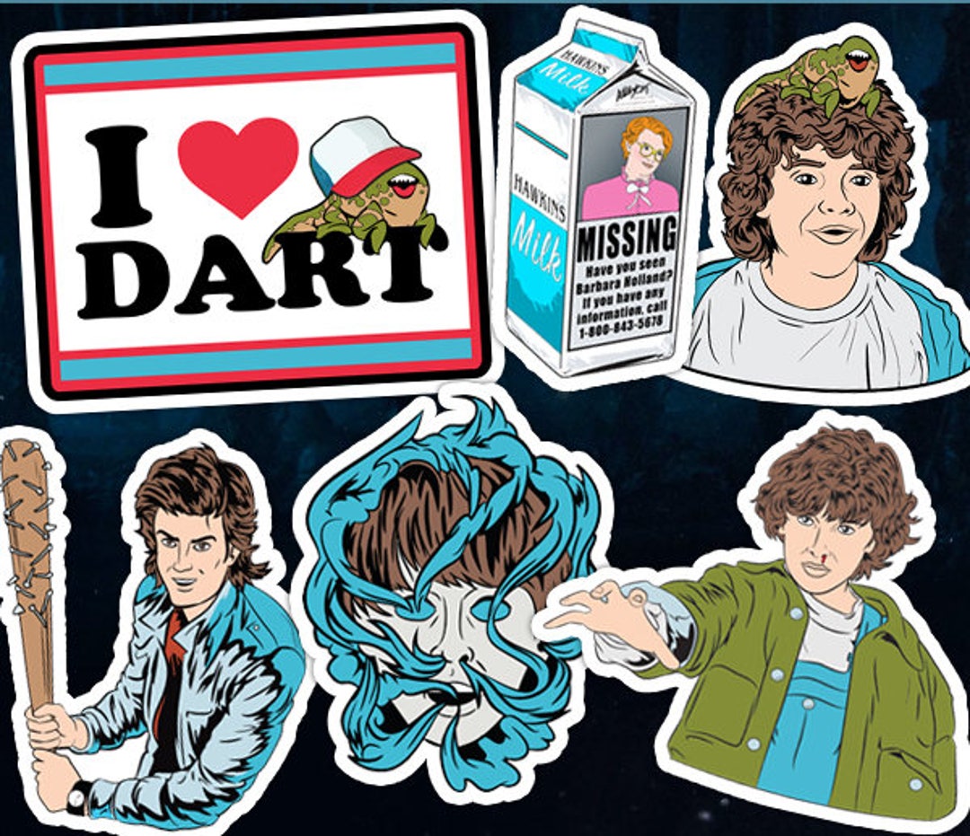Stranger Things Vinyl Sticker Packs - Etsy