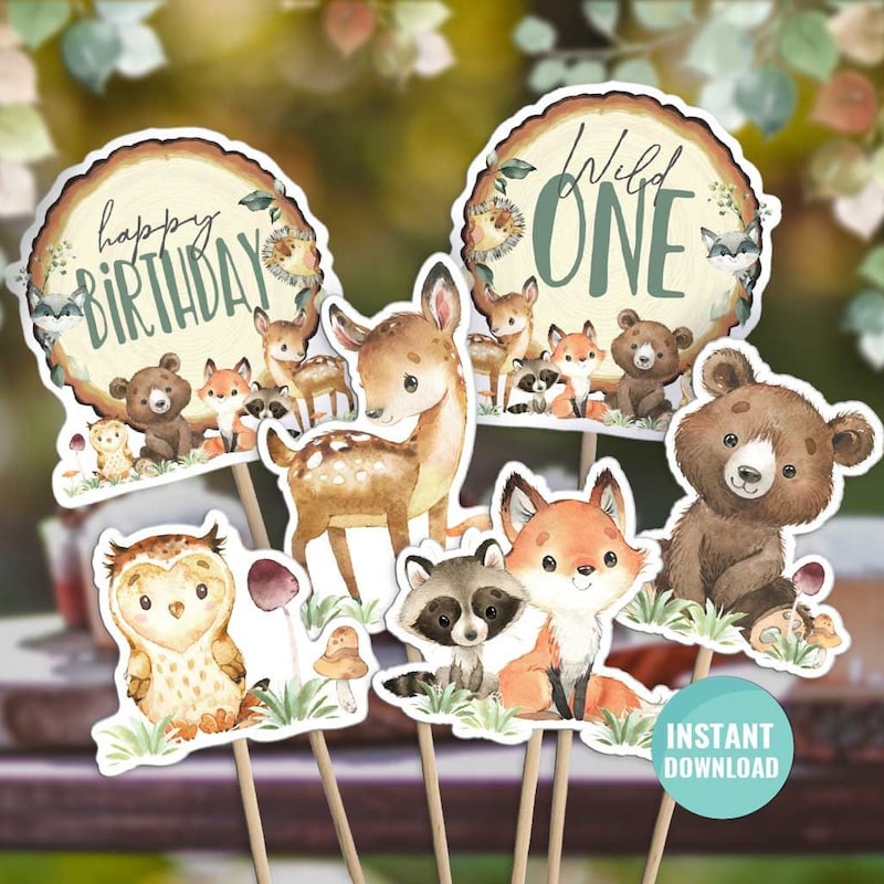 Forest Animals Birthday Decoration - Etsy