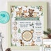 Woodland Birthday Milestone Chalkboard-woodland Party Poster - Etsy