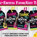Rock Star Party Favor Tags-Instant Download Self-Editing | Etsy