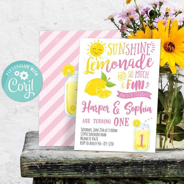 Lemonade Invitation - Etsy