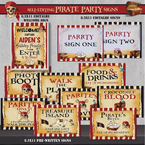 Pirate Signs - Etsy