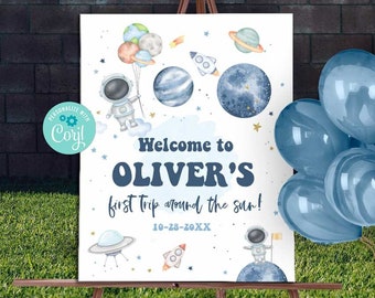 Welcome Sign Outer Space Baby Shower - Etsy