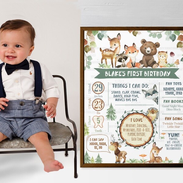 Woodland Birthday - Etsy