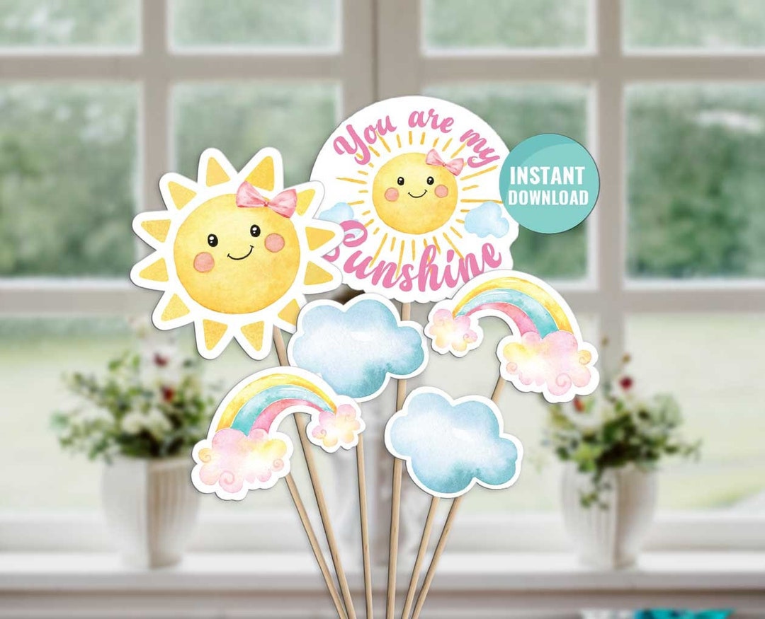 Instant Download-sunshine Party Centerpieces-sunshine Birthday-sun ...