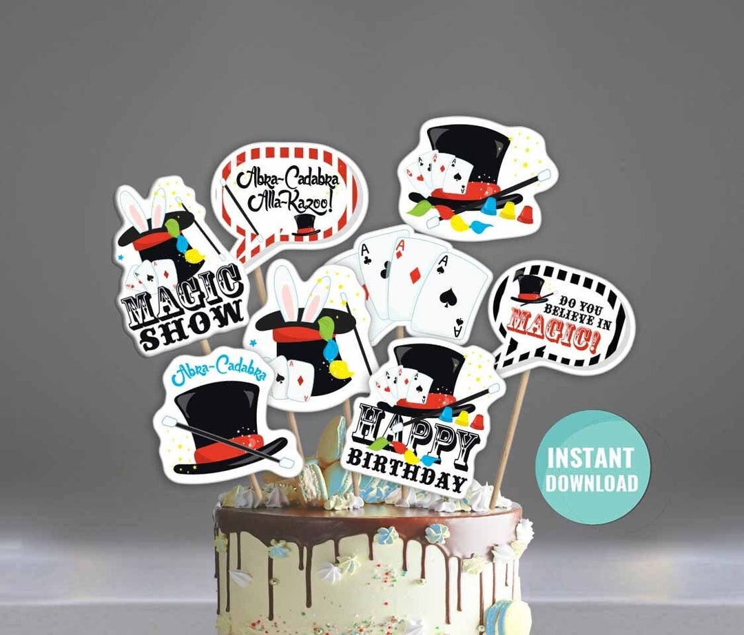 Instant Download Magic Party Centerpiece-magic Birthday-magic Party ...