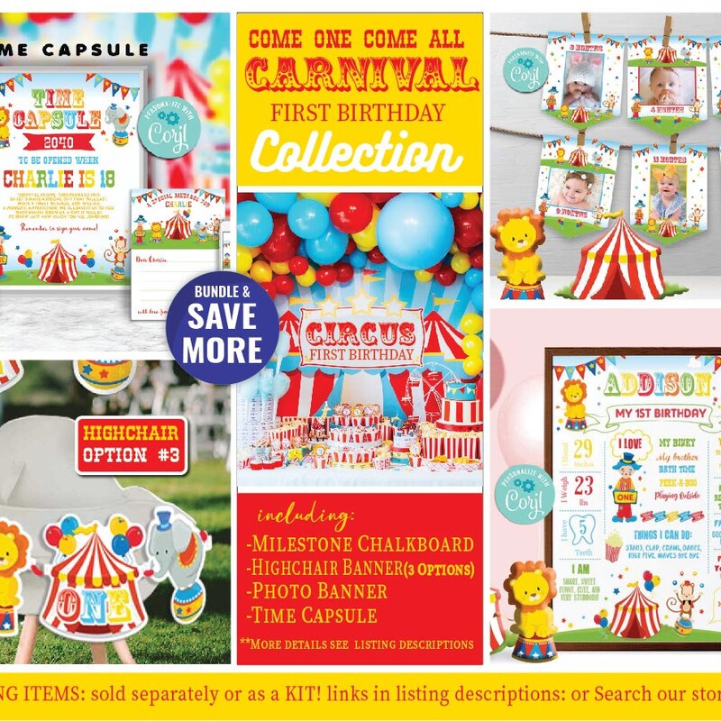Carnival First Birthday - Etsy