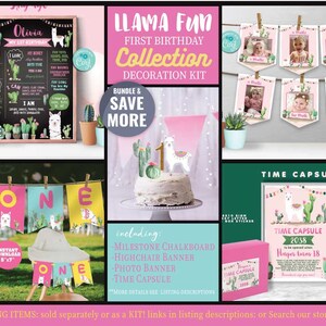 Llama Birthday Invitation-edit W Corjl Phone-computer-llama Fun-cactus ...