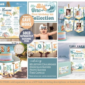 Surfing Party Food Tents-self Edit W Corjl-the BIG ONE Birthday Food ...