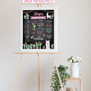 Llama Birthday Invitation-edit W Corjl-llama Fun-cactus Birthday-cactus ...