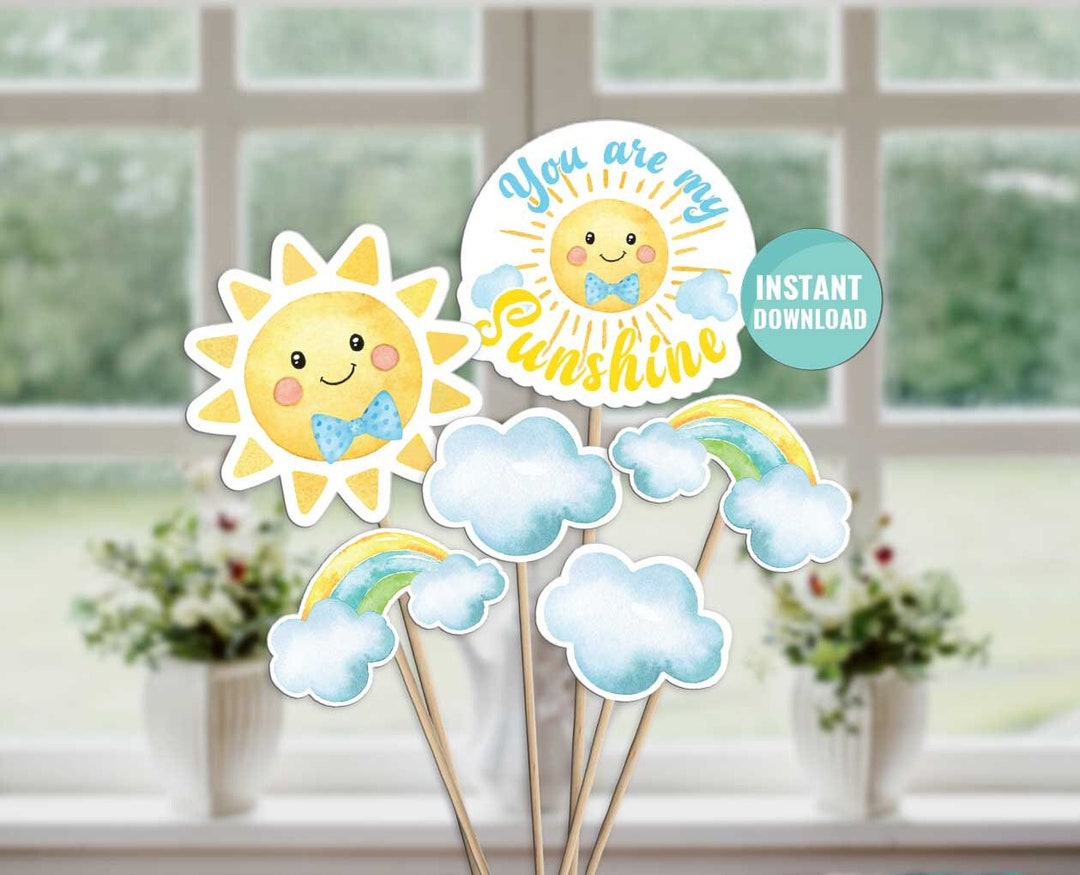 Instant Download-sunshine Party Centerpieces-sunshine Birthday-sun ...