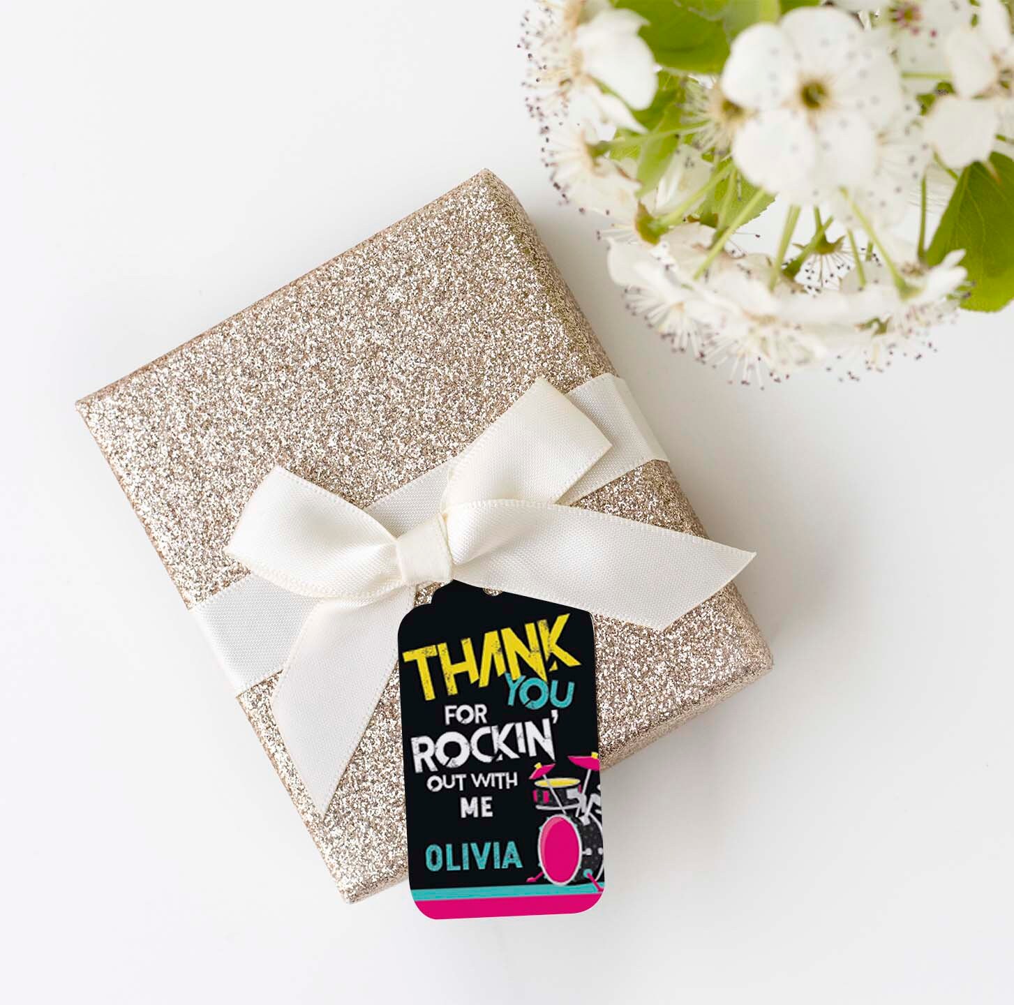 Rock Star Party Favor Tags-instant Download Self-editing - Etsy