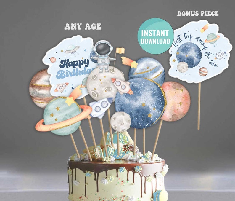 Outer Space Birthday Centerpieces-instant Download-out of This - Etsy