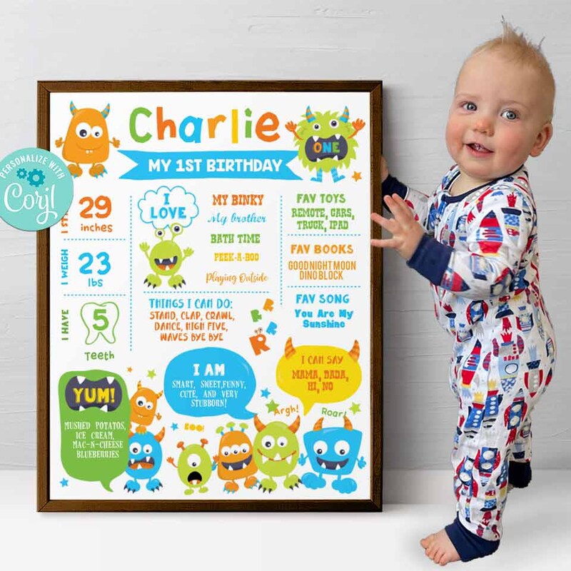 Chalkboard Monster - Etsy